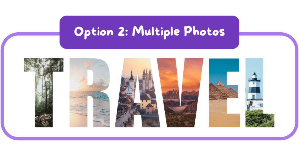 How to put an image inside text using Photoshop - Tutorial